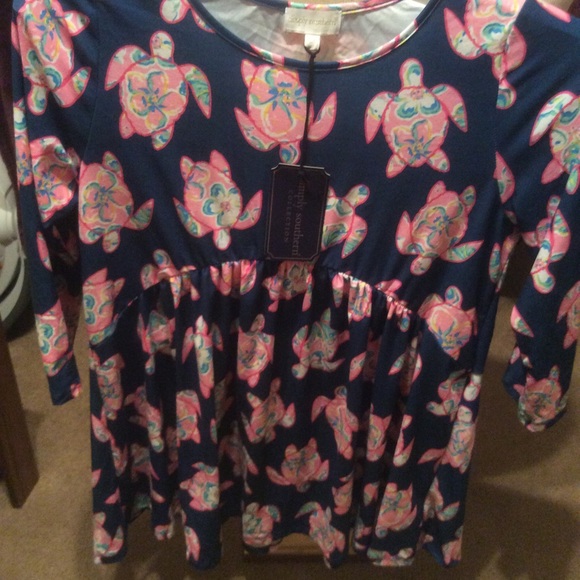 Simply Southern | Tops | Nwt Simply Southern Medium Turtle Print Tunic ...